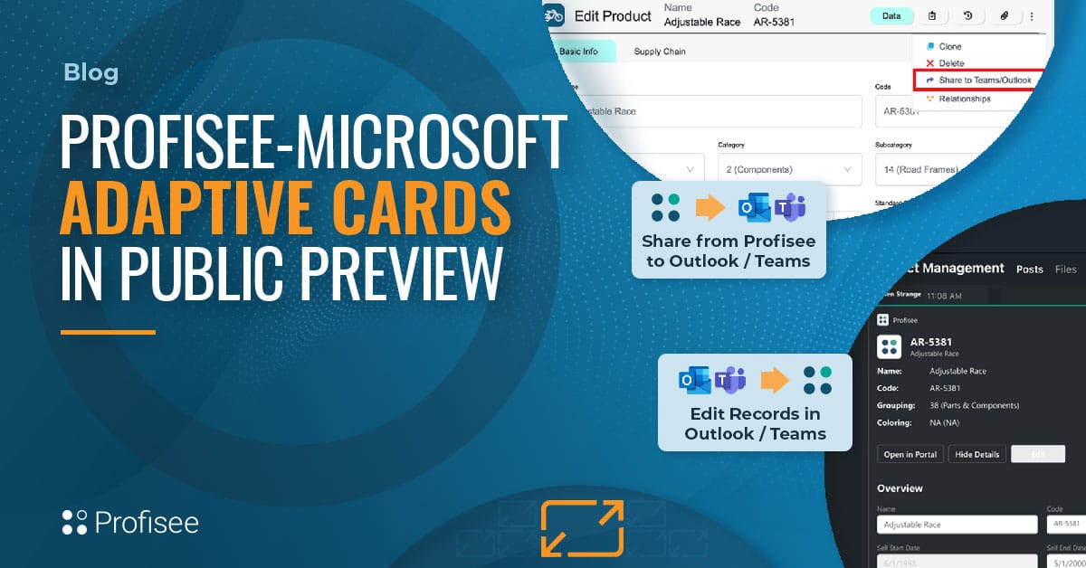 Profisee-Microsoft Adaptive Cards Now in Public Preview